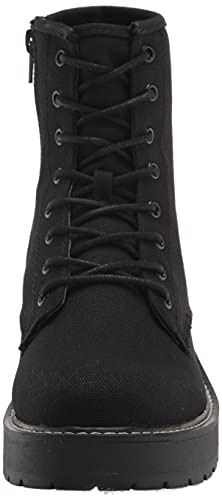 Madden Girl Women's Carra Hiking Shoe, Black Canvas, 8