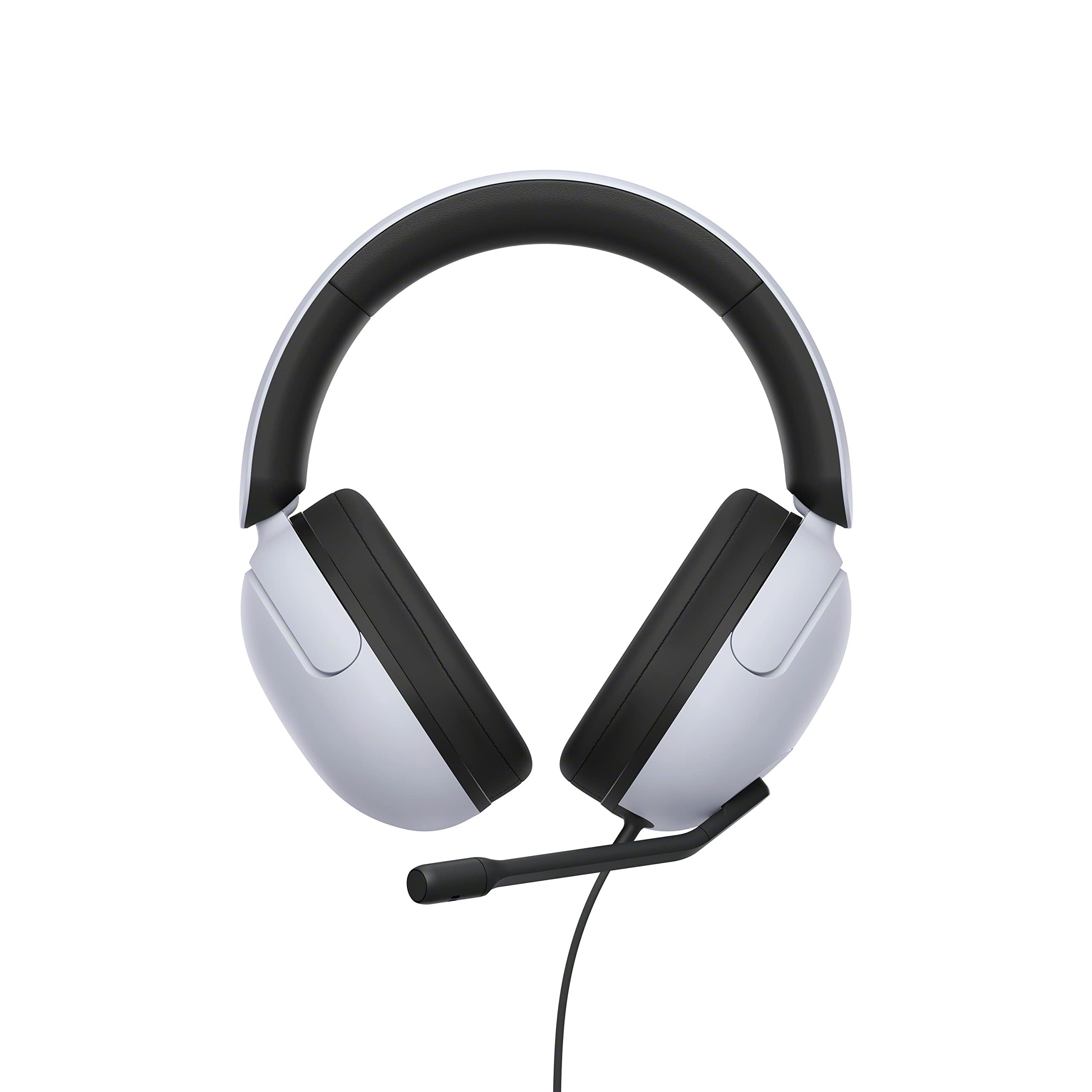 Sony-INZONE H3 Wired Gaming Headset, Over-ear Headphones with 360 Spatial Sound, MDR-G300,White