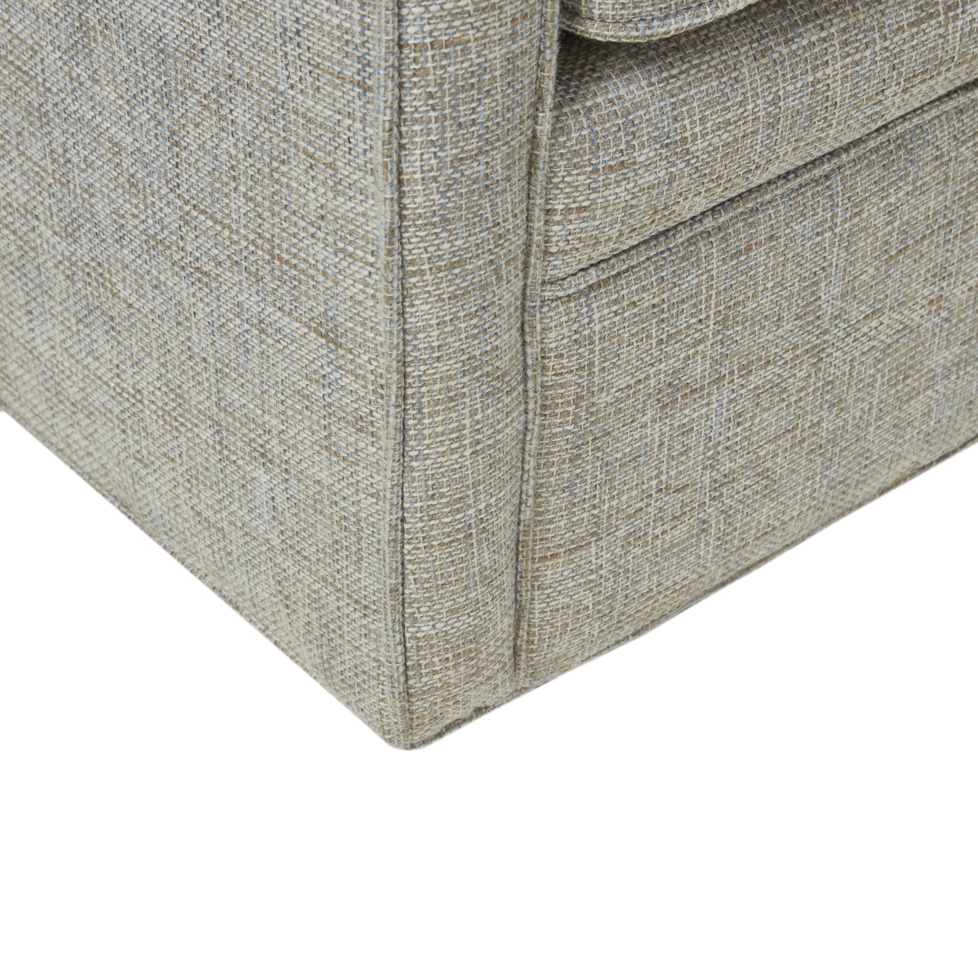 Madison Park Brianne Swivel Accent Chair, 360 Degree Armchair with Metal Base Stand, Pillowback Support, Slub Weave, Wide Seat for Nursery or Living Room Fully Assembled, Grey