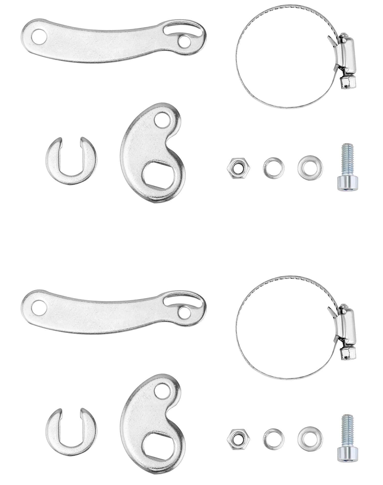 QWORK Universal Torque Arm, 2 Set Corrosion Resistance Prevent The Motor from Loosening Conversion Kit Fit for Electric Bicycle E-Bike Front or Rear