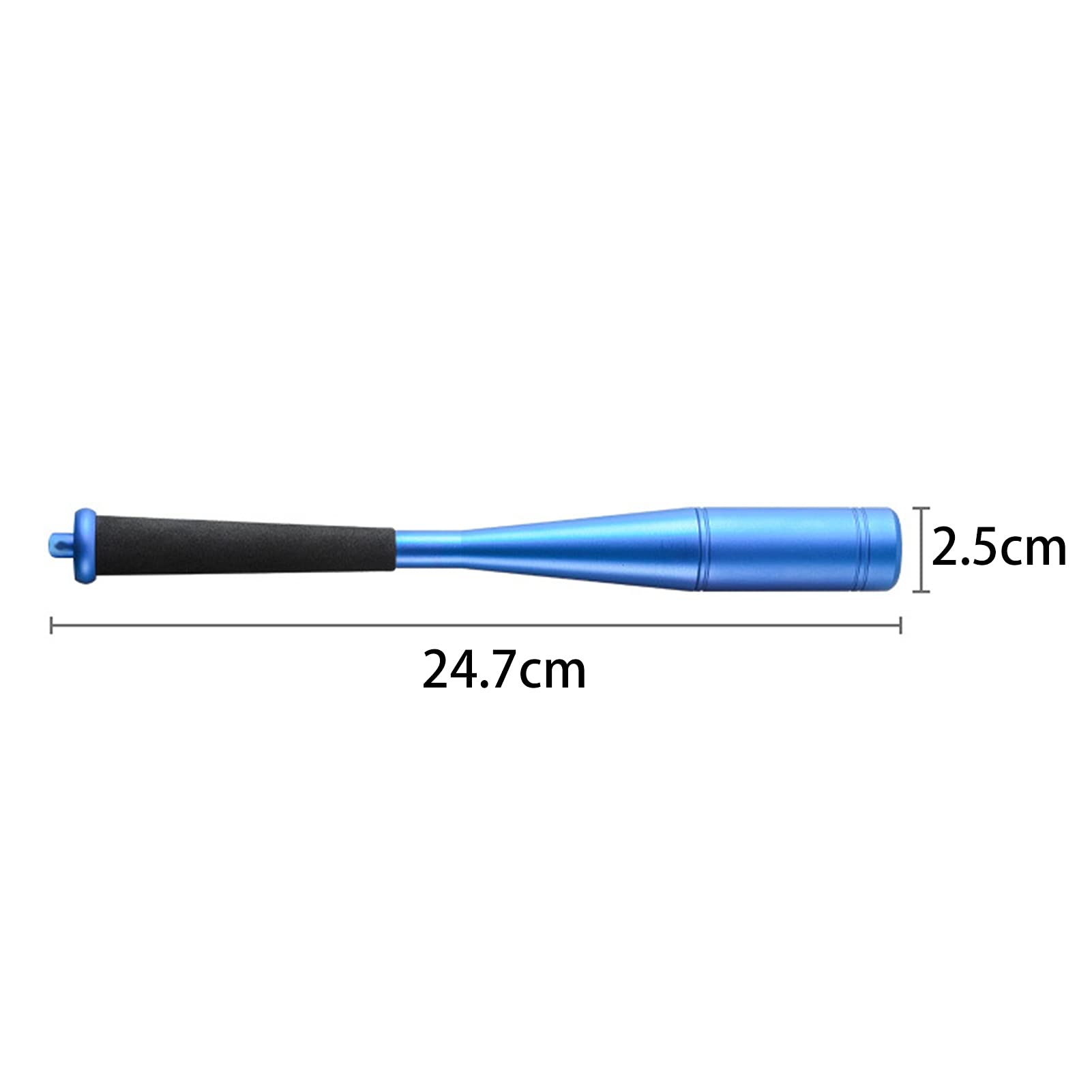 owhelmlqff Fishing Priest Fish Whacker Hammer Stick Accessories Wear-Resistant for Fisherman Black
