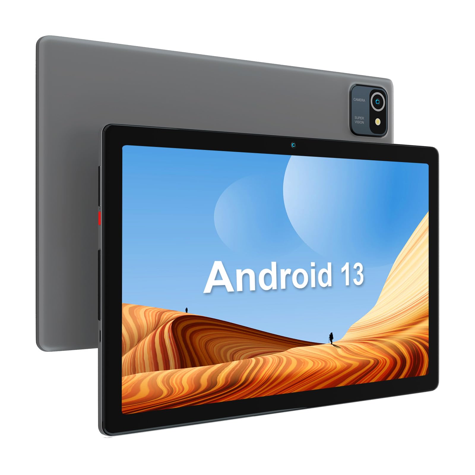 Mouikei Kids Tablet, 7 inch Tablet for Kids Android 12 Quad Core Processor 2GB RAM 32GB Children Tablet with Parental Control, Bluetooth, WiFi, Dual Camera, Shockproof Case, Blue