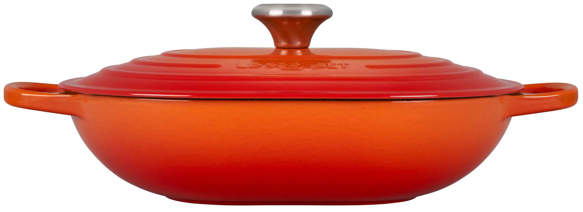 Le Creuset Enameled Cast Iron Signature Oval Casserole, 3.75 qt., Flame
