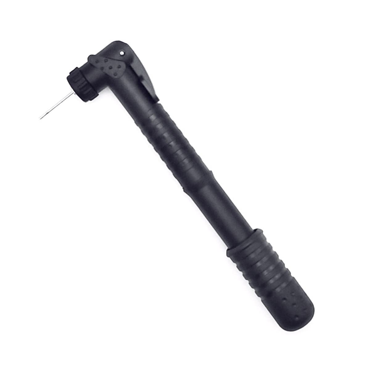 Mini Bike Pump Portable Frame Pump,Mountain BMX & Road Bike Tire Pump,No Valve Changing Needed/Include Mounting Bracket and Sport Balls Needle (Black)