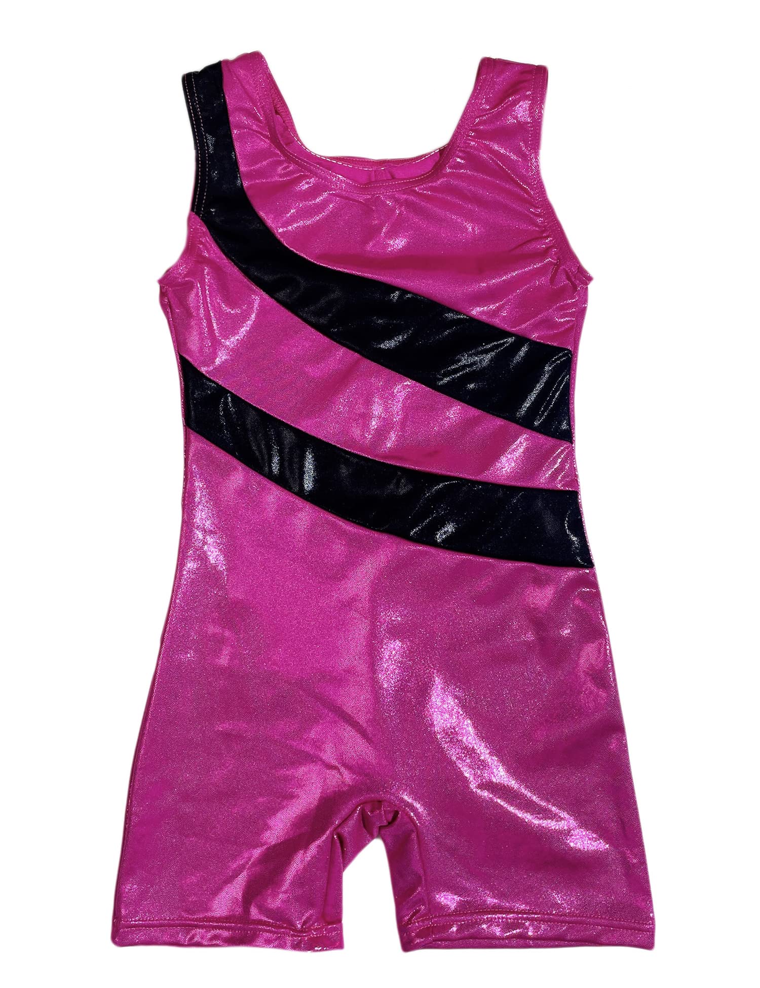 QoozZ Toddler Girls' Pink Dancing Tumbling Gymnastics Athletic Camisole Leotard 2-12Y