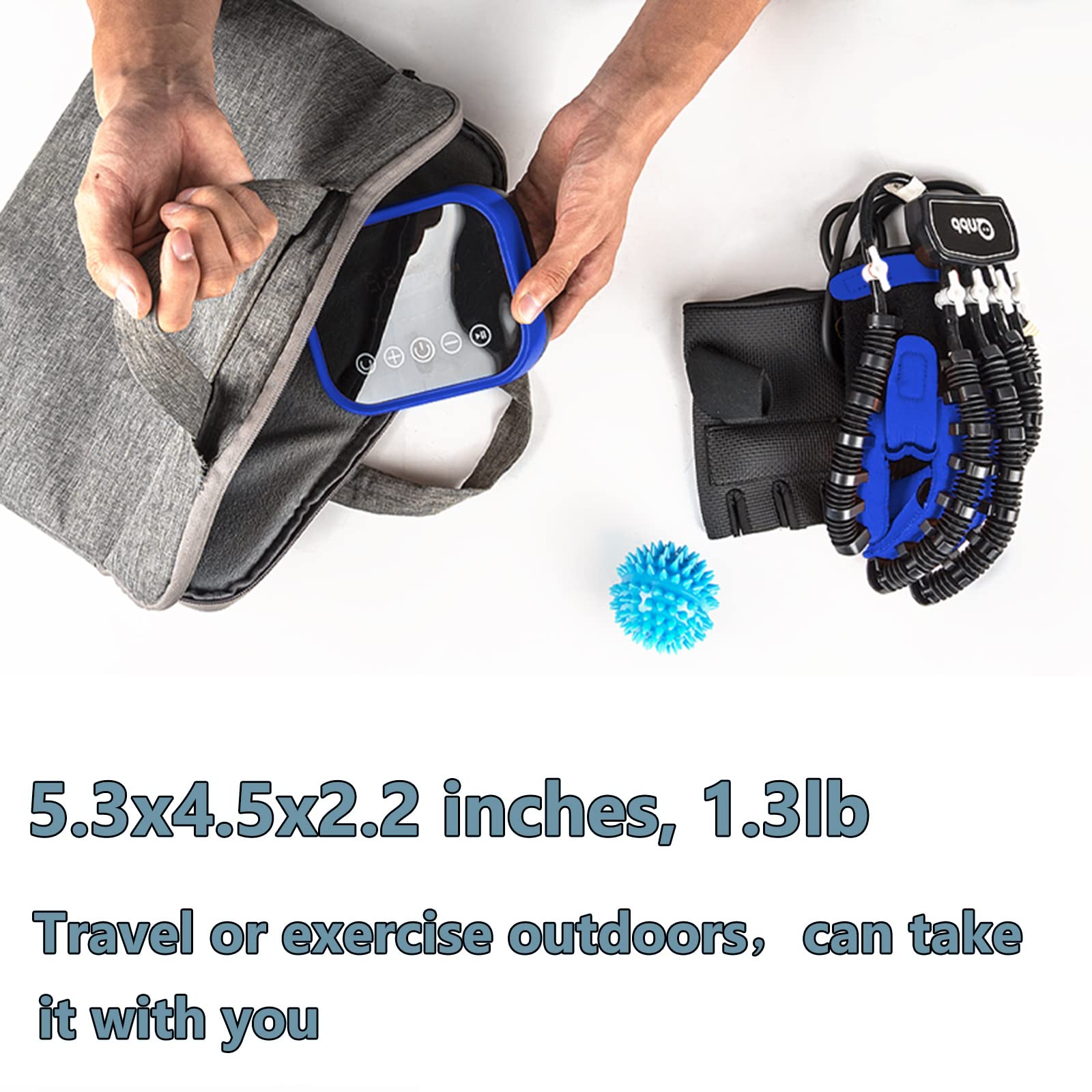 KCYXSMAX Rehabilitation Robot Gloves Flexion & Finger Exerciser Gloves Hand Strengthener Physical Therapy Equipment for Stroke Hemiplegia Hand Dysfunction Patient 9 Intensity Gears 3 Training Modes