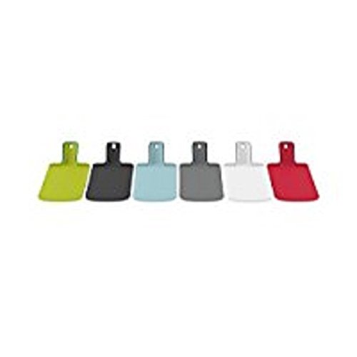 Joseph Joseph Chop2Pot Foldable Plastic Cutting Board 15-inch x 8.75-inch Chopping Board Kitchen Prep Mat with Non-Slip Feet 4-inch Handle Dishwasher Safe, Small, Red