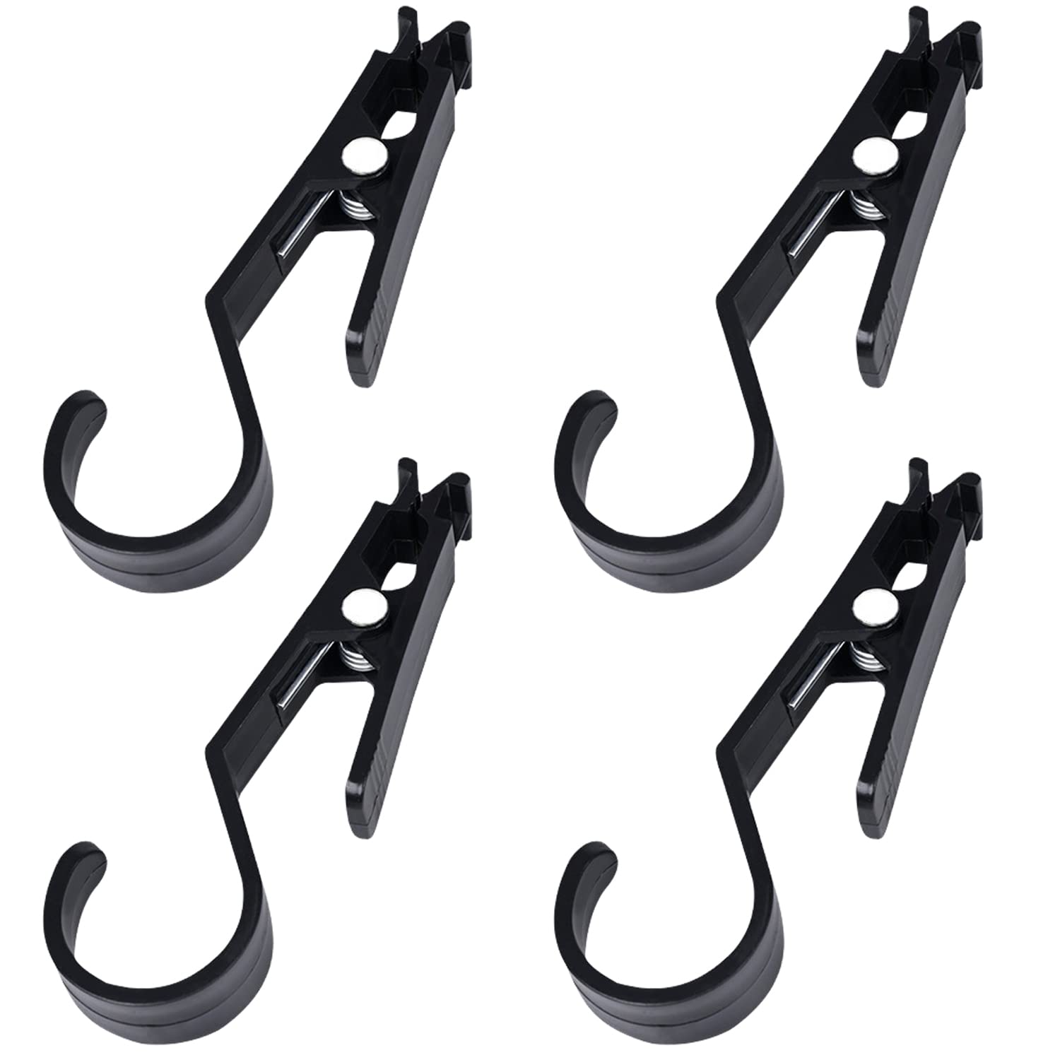 Outdoor Camping Clips Heavy Duty Camping Light Hooks Outdoor Tent Clips Hook Equipment Curtain Clips Clothes Clips 4 Pcs
