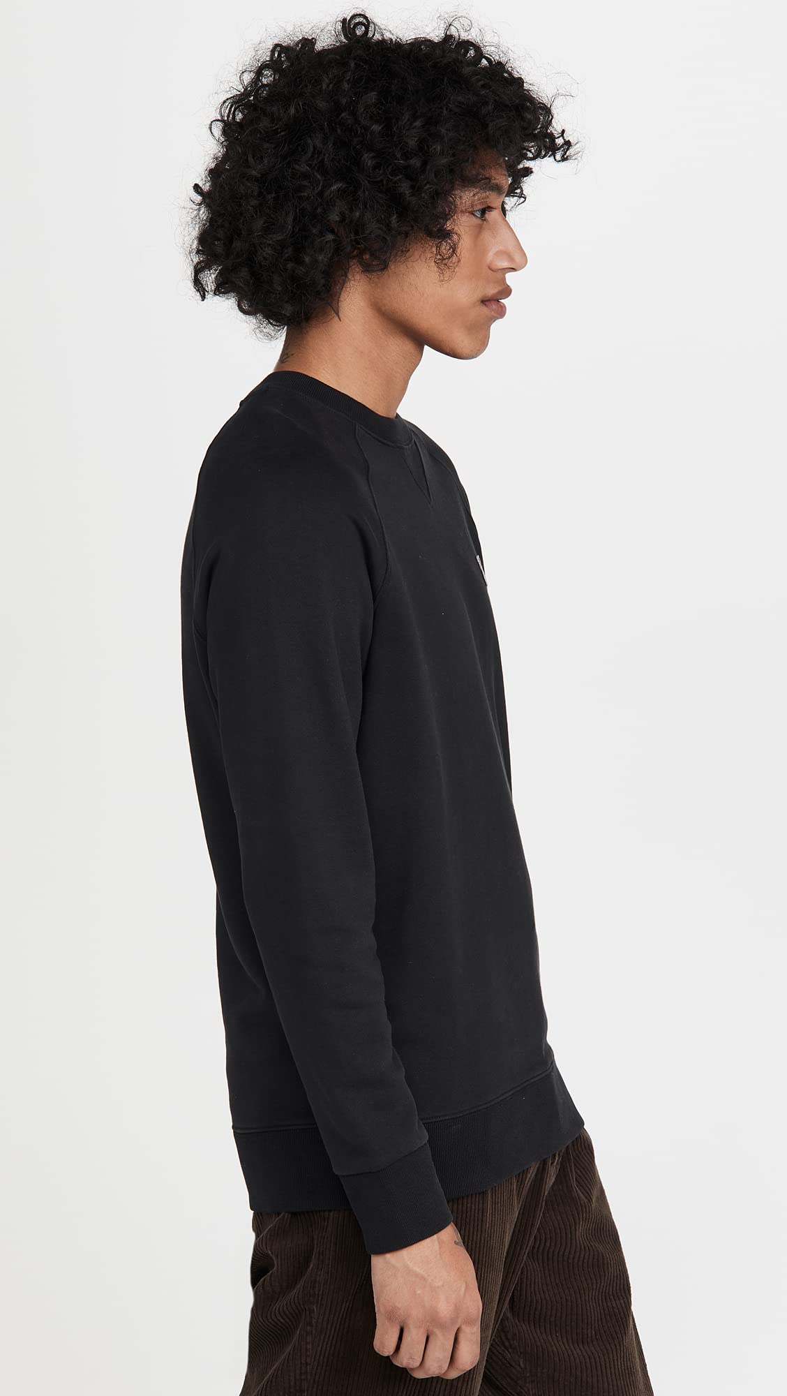 Maison Kitsune Men's Fox Head Patch Classic Sweatshirt, Ecru, Off White, S