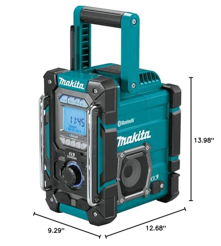 Makita XRM10 18V LXT® / 12V max CXT® Lithium-Ion Cordless Bluetooth® Job Site Charger/Radio, Tool Only