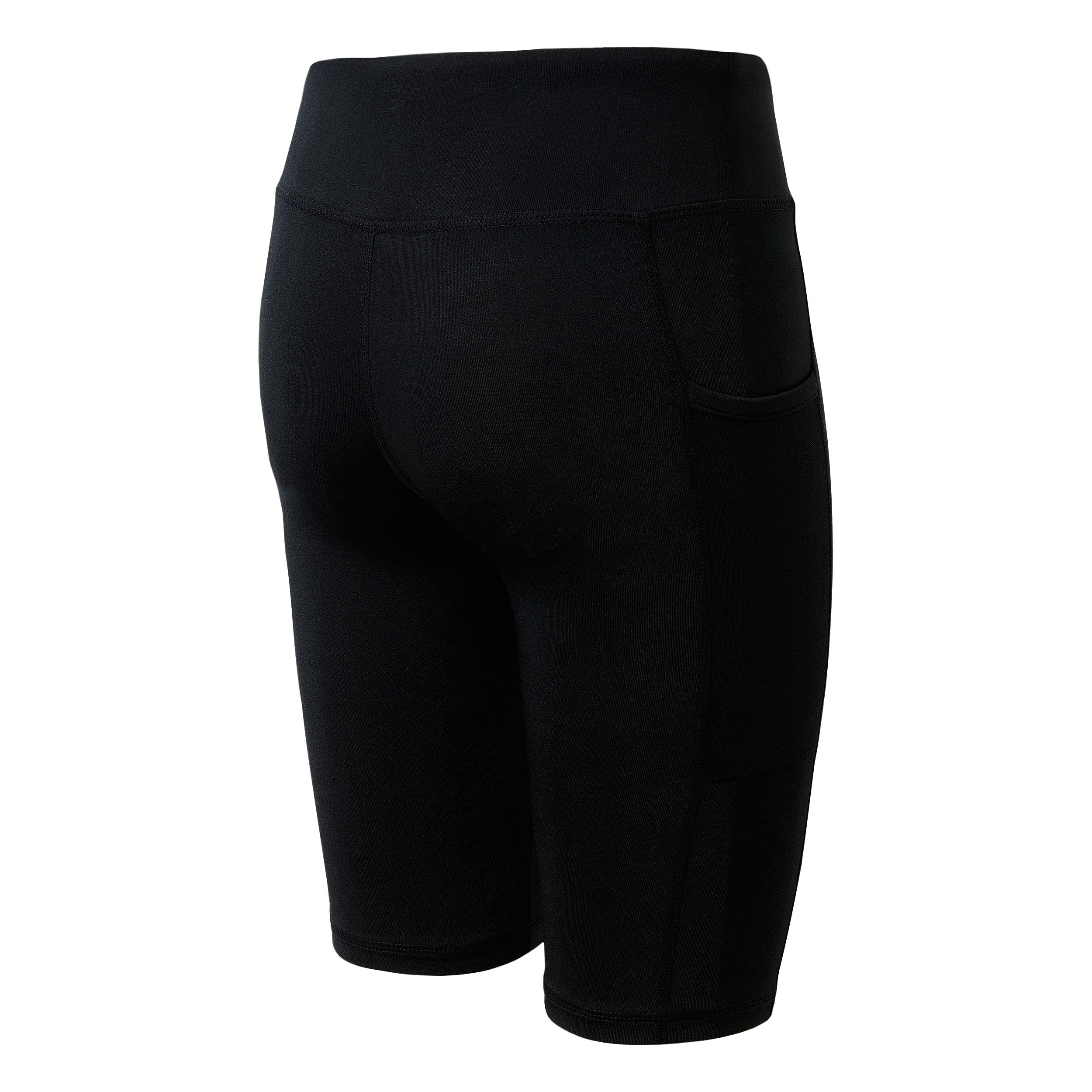 New Balance Girls' Active Shorts - 2 Pack Performance Bike Shorts (Big Girl), Size 7/8, Black/Grey
