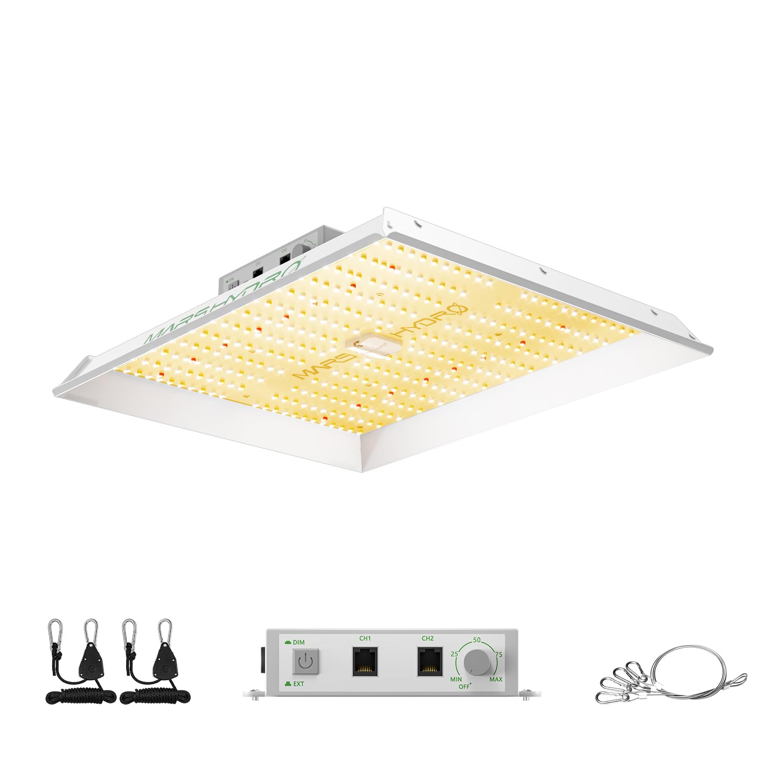 MARS HYDRO 2024 New TS1000 150W LED Grow Light for Indoor Plants, Patented Reflector Dimmable Lights Daisy Chain Full Spectrum Growing Lamps for Seedlings Veg Bloom in 2x2/3x3 Grow Tent