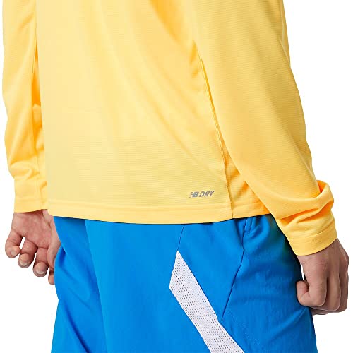 New Balance Men's Accelerate Long Sleeve, Vibrant Apricot, Medium
