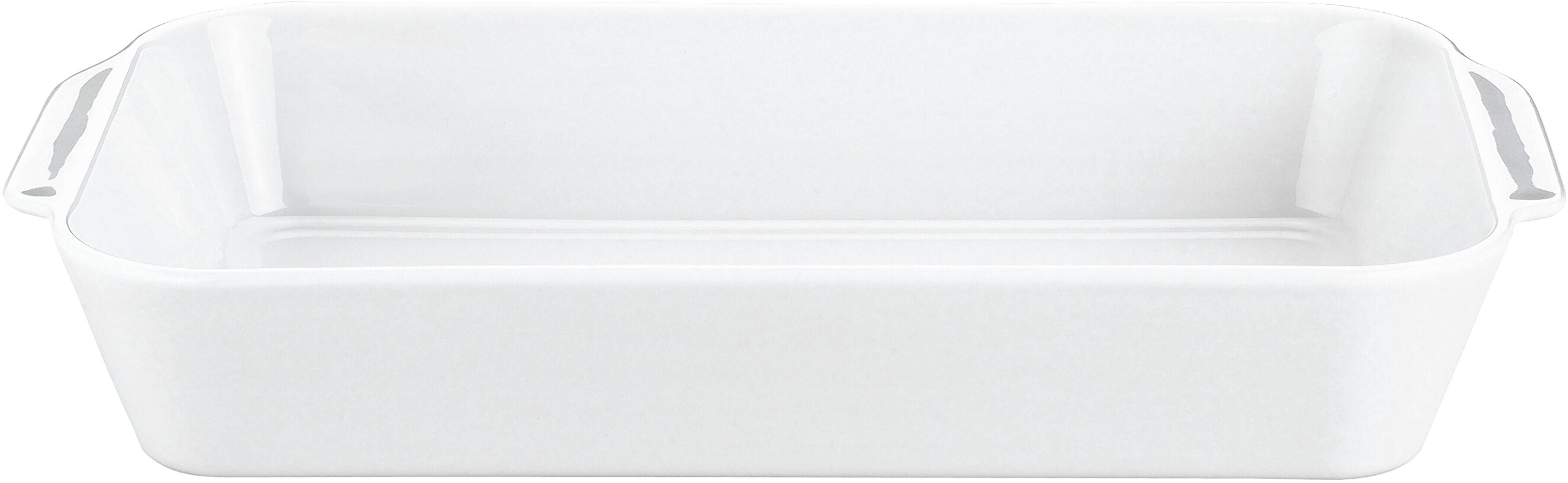 Pillivuyt Porcelain Extra Deep Rectangular Roaster With Ears, Large - 13-by-9-by-2-1/2-Inch