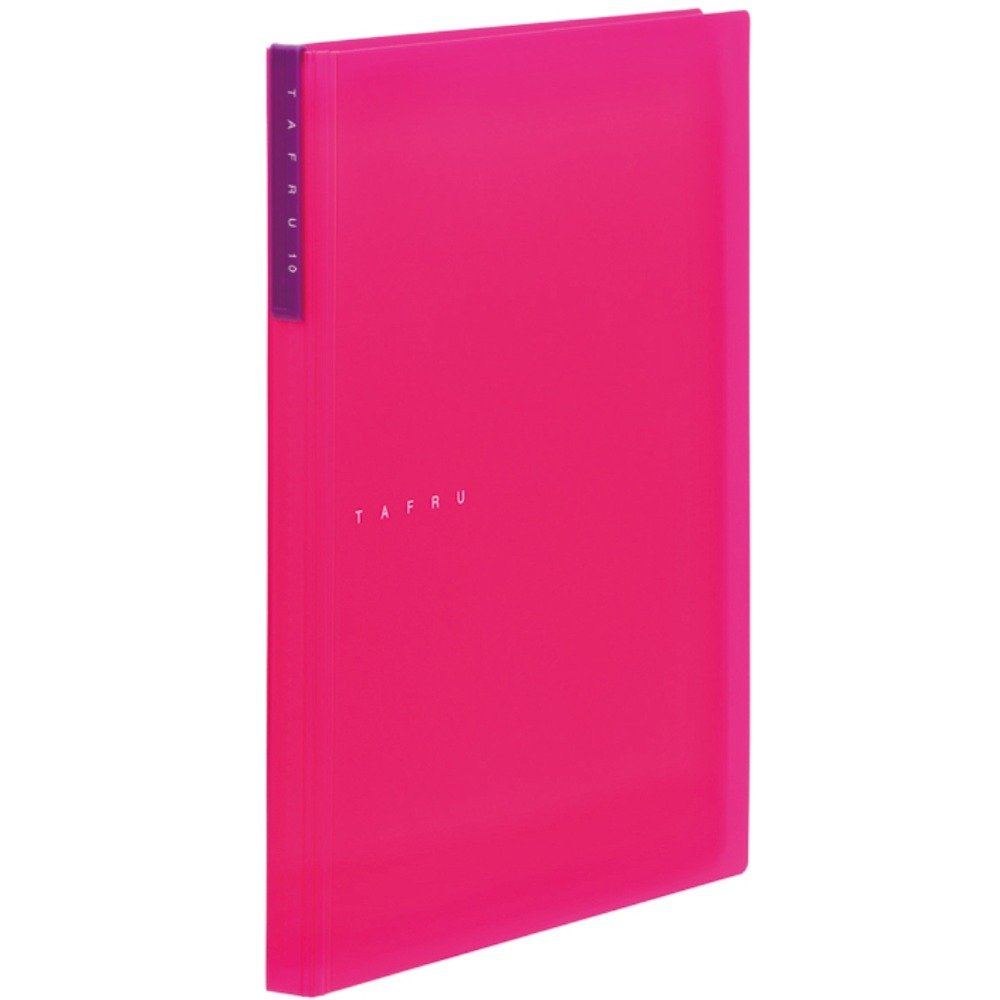 King Jim 8152TH Clear File Taffle, Pink, A4, 10 Pockets