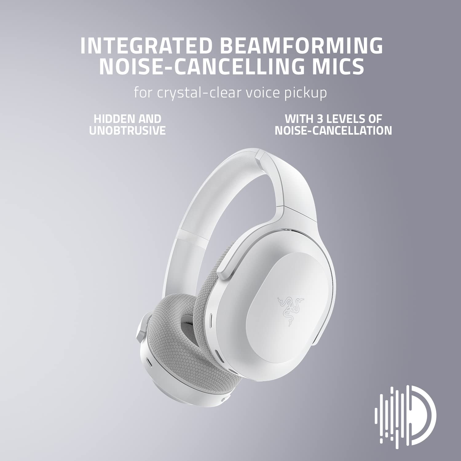 Razer Barracuda Wireless Gaming Headset: 2.4GHz + Bluetooth, Noise-Cancelling Mic, 50mm Drivers, 40Hr Battery - For PC, Playstation, Switch, Android, iOS