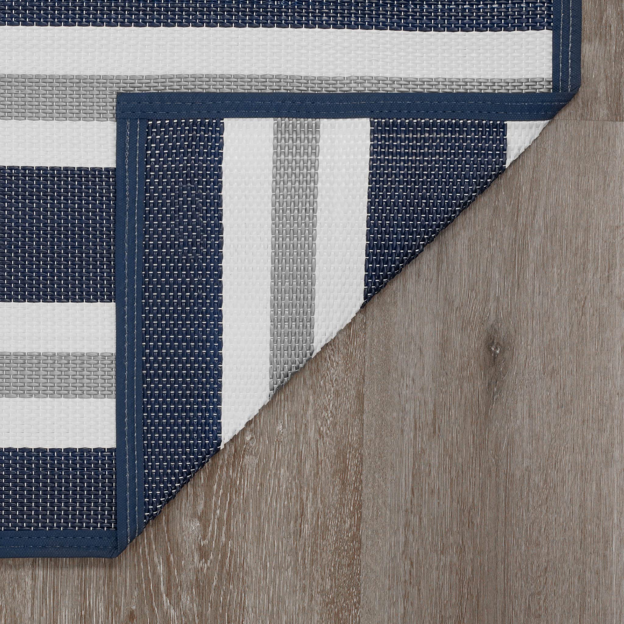 Reversible Plastic Straw, Water Resistant Outdoor Rug 5x7 - Modern Outdoor Patio Rug, Also for Deck, Porch, Camp, Camping, Entryway, RV - Waterproof Outside Area Rug
