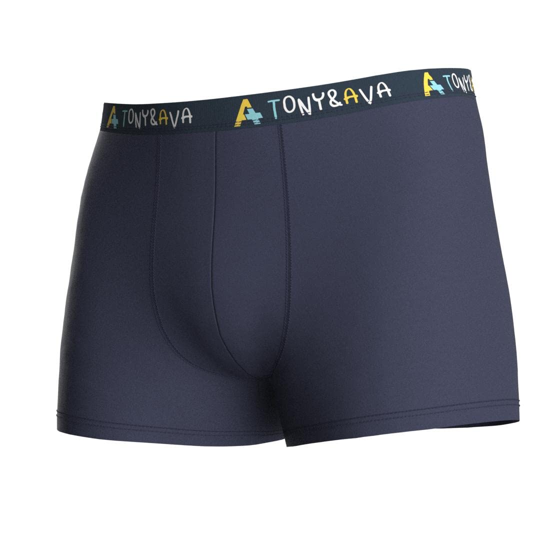 Tony & Ava Potty Training Underwear for Boys, Moderate Incontinence Boxer for Teens, Highly Absorbent Material | Soft and Comfortable -Pack of 1 (Medium, Gray)