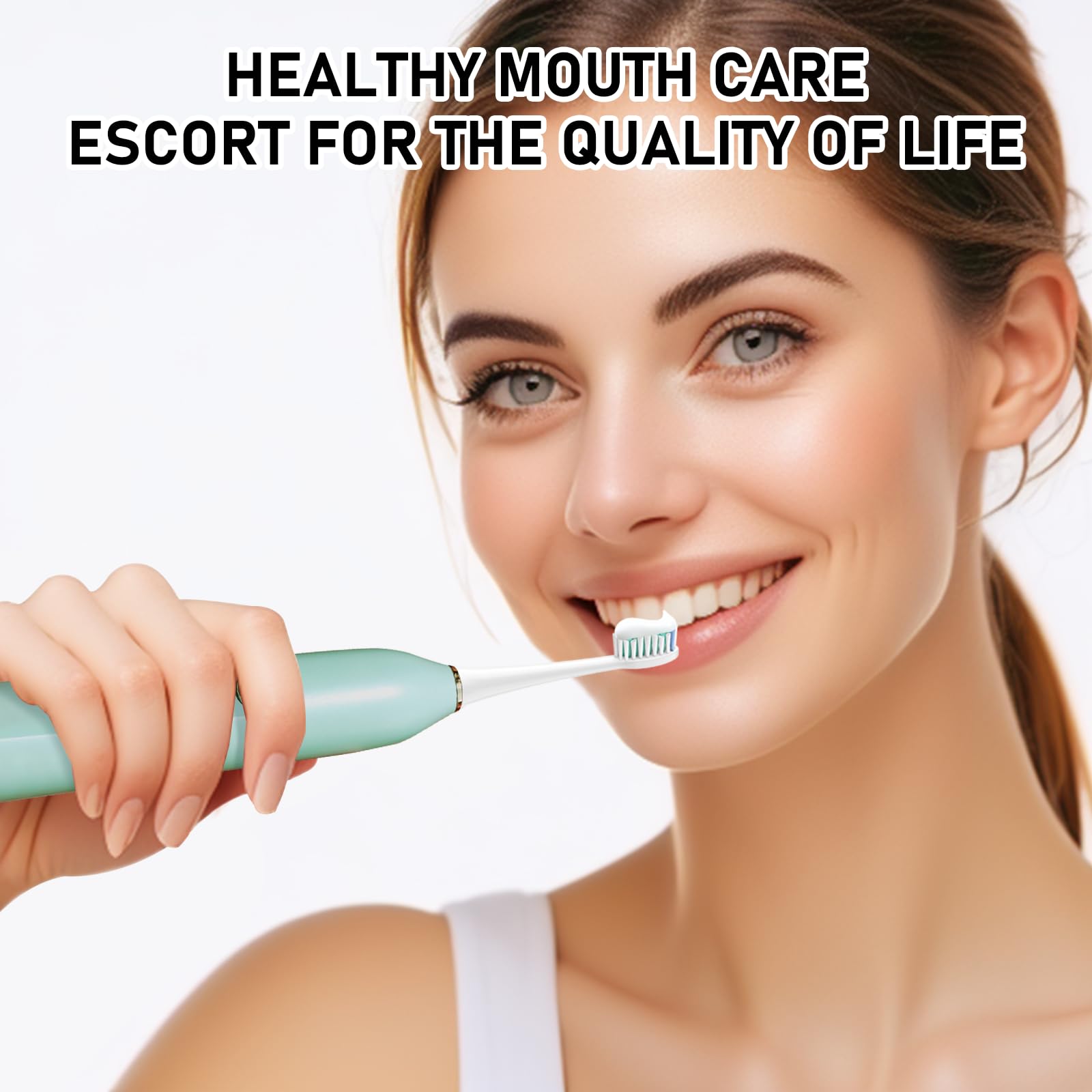 Toothbrush Heads for Philips Sonicare Replacement Brush Heads Medium Softness Dupont Bristles Electric Toothbrush Replacement Heads for Oral Care, 16 Pack