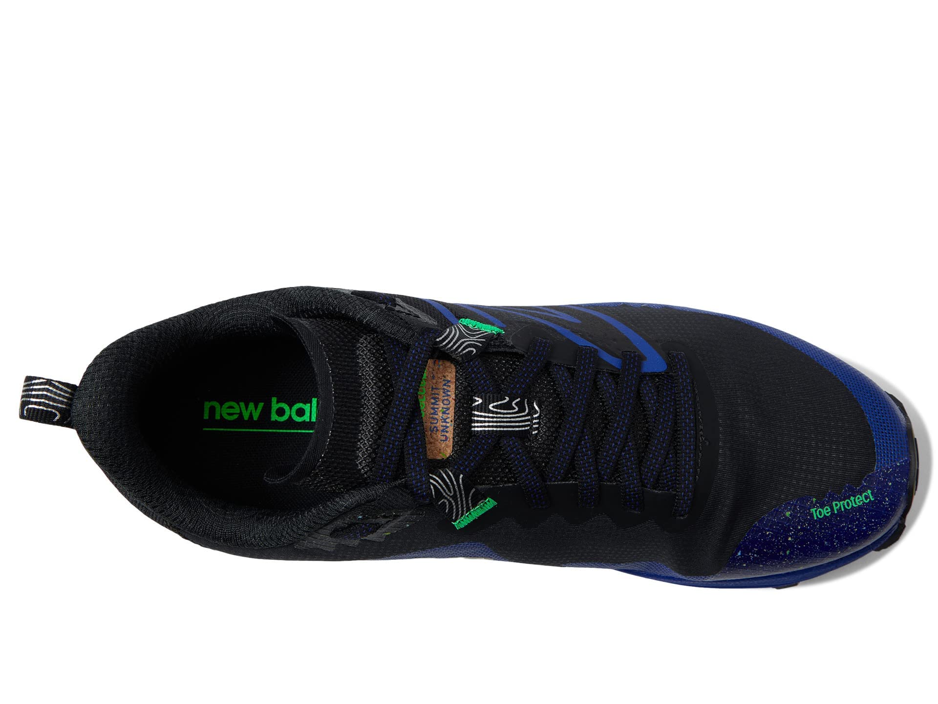 New Balance Men's FuelCell Summit Unknown V3 Trail Running Shoe, Infinity Blue/Black/Vibrant Spring, 11.5