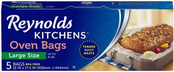Reynolds Oven Cooking Large Size for Meats & Poultry (up to 8-Pounds) (5 Count, Pack of 2)