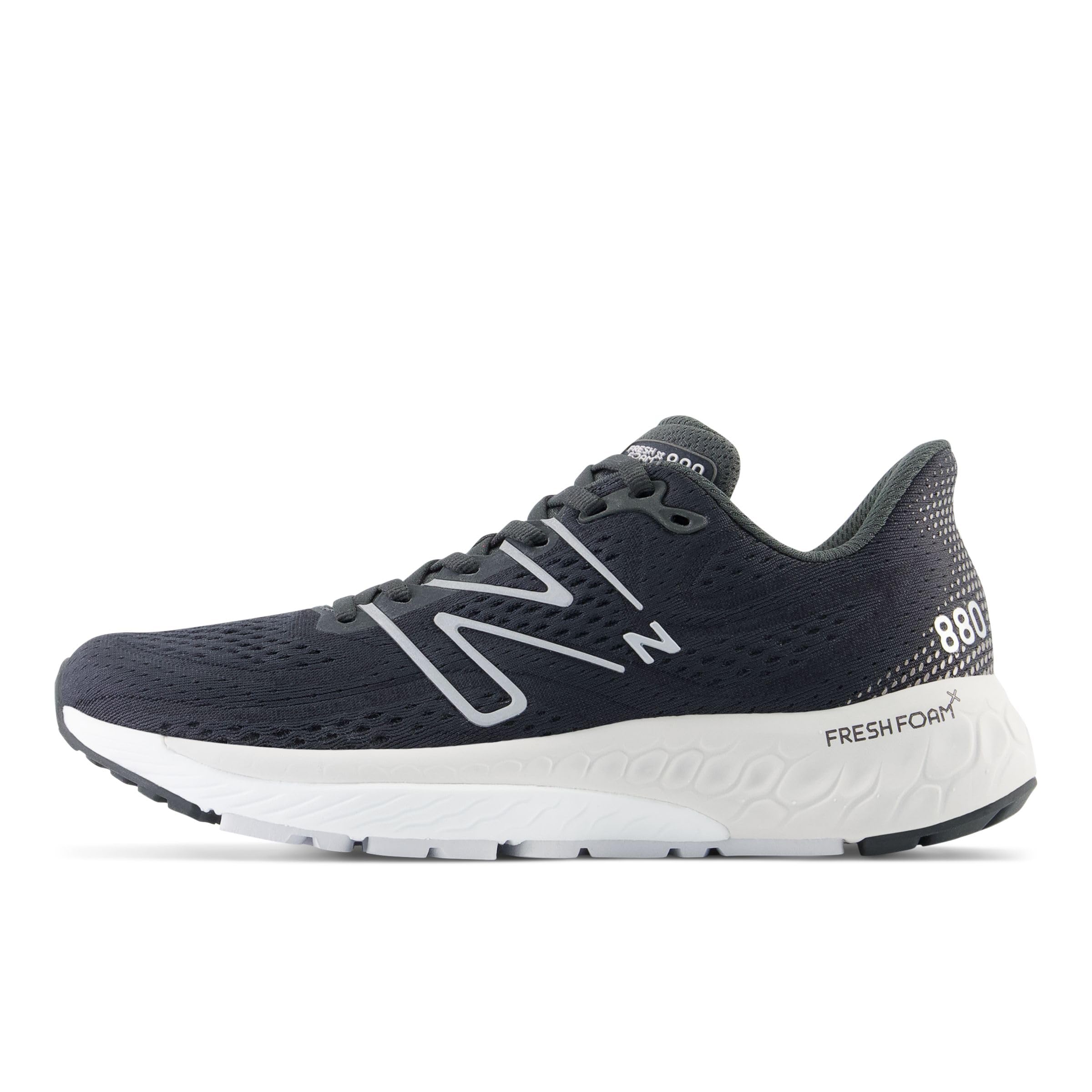 New Balance Women's W880K13 Running Shoe, Blacktop/Black/Silver Metallic, 11 Wide