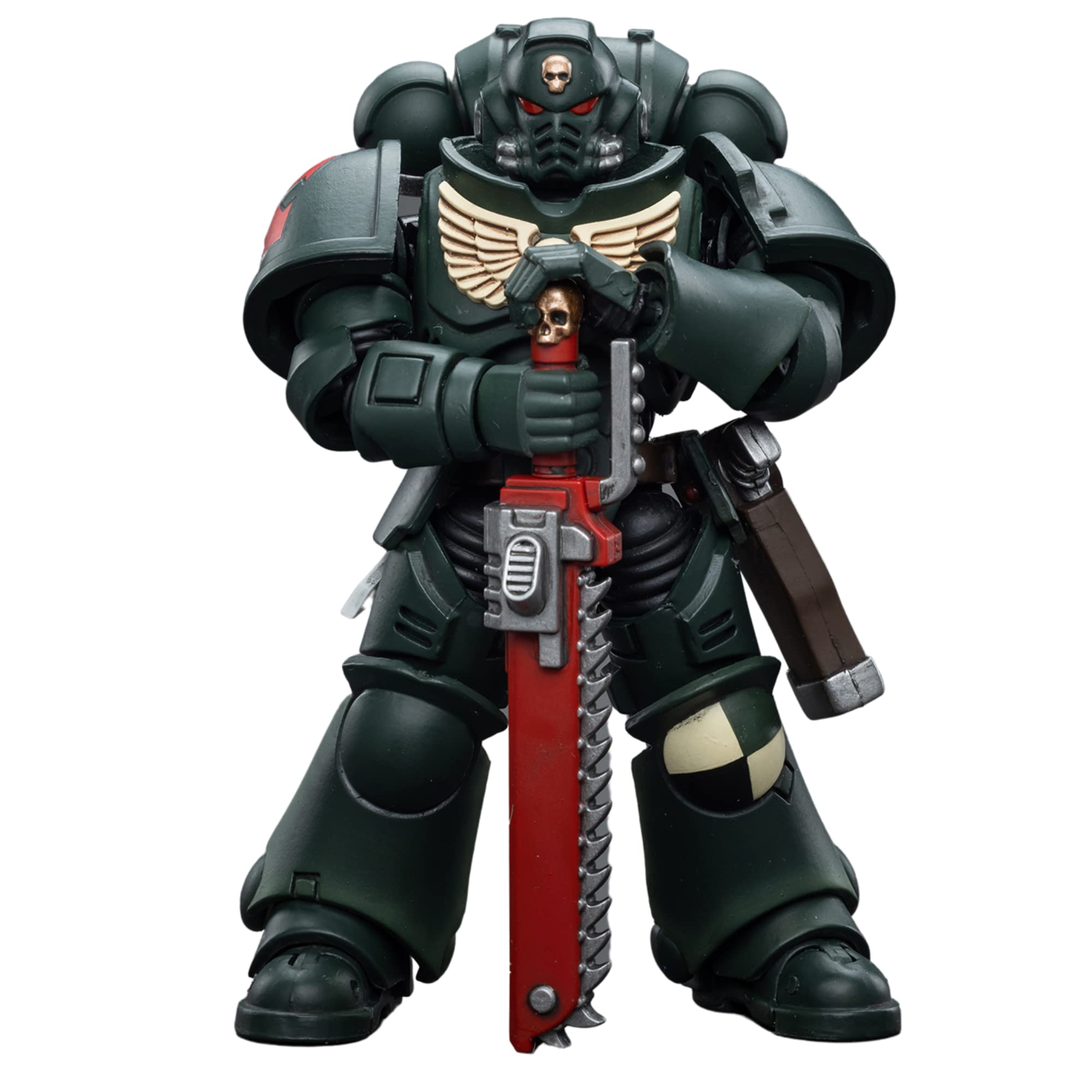 JOYTOY 1/18 Action Figure Warhammer 40,000 Dark Angels Intercessors Brother Asharr Collection Model(4.72inch)