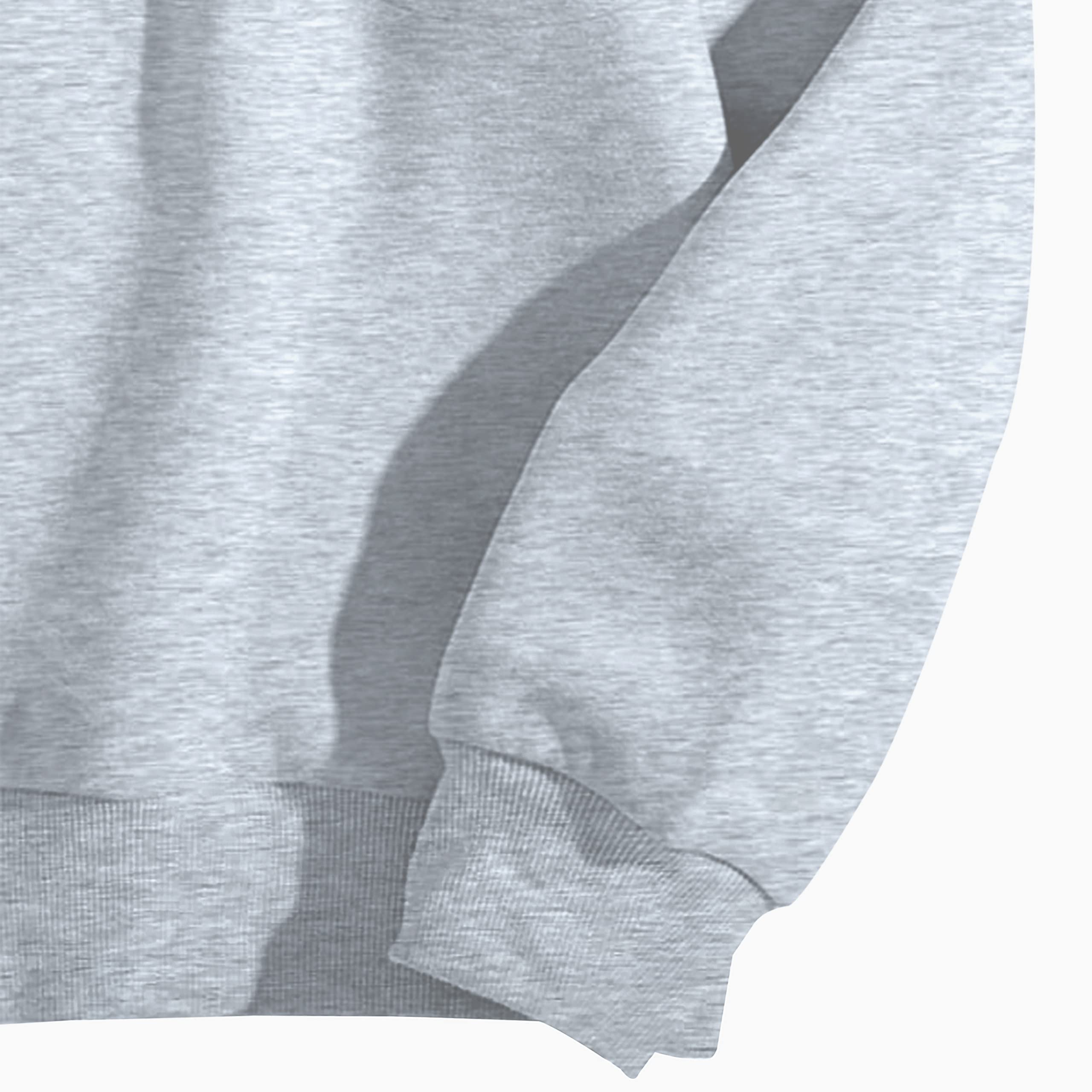 MISSACTIVER Women Oversized Brooklyn New York Letter Print Sweatshirt Crewneck Long Sleeve Drop Shoulder Fleece Pullover Tops (Medium, Grey)
