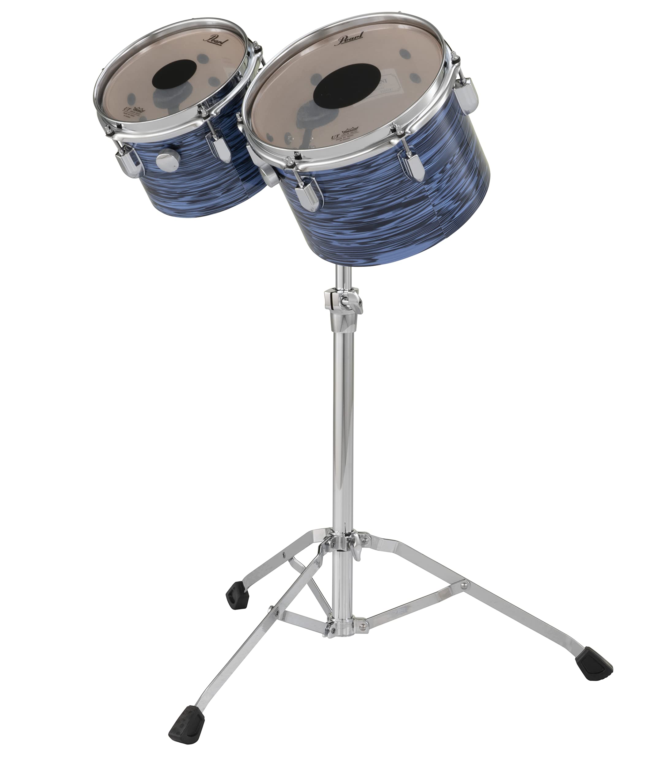 Pearl President Deluxe Concert Tom Set 8" and 10" with Stand Ct950 Ocean Ripple (PSD0810P/C767)