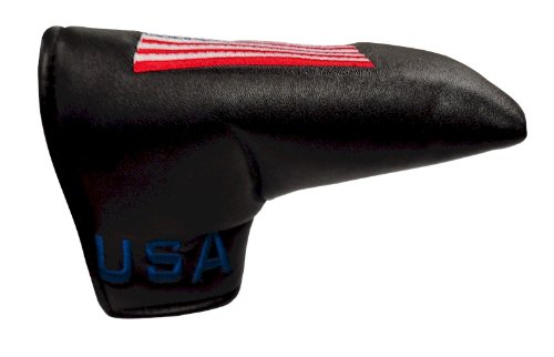 JP Lann USA Stars & Stripes Flag Blade/Anser Style Putter Headcover