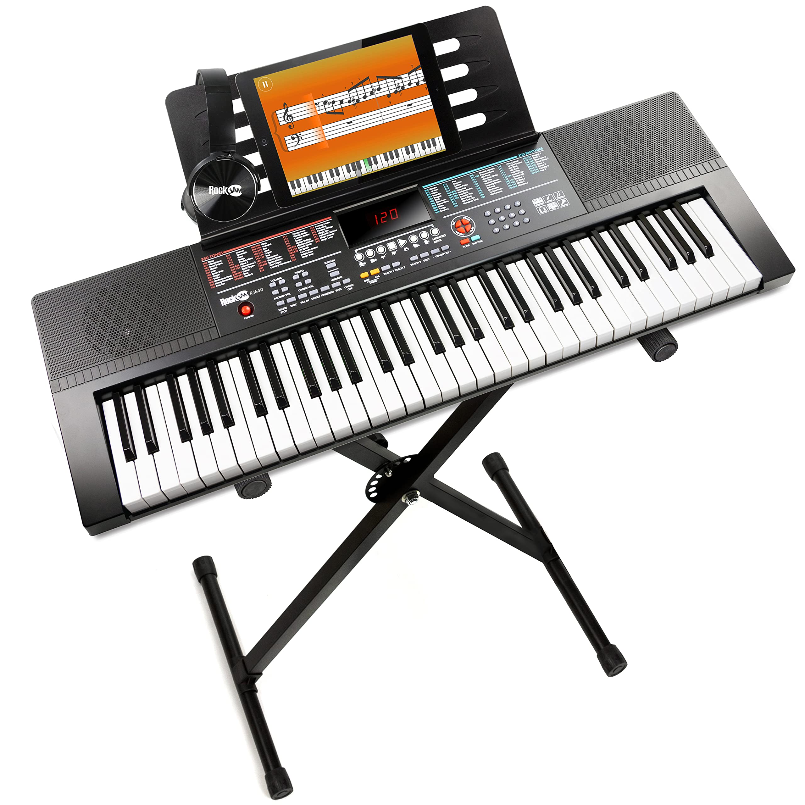 RockJam, 61-Key Portable Keyboard, Full (RJ640-XS)