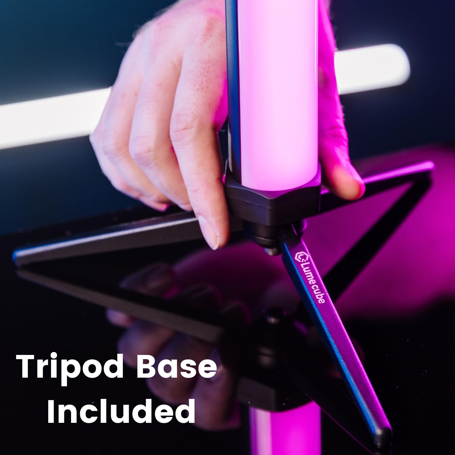 Lume Cube Tube Light XL | RGBWW Continuous Light for Photo & Video | Bluetooth App Controlled | CRI 97+ Premium Light for Filmmakers