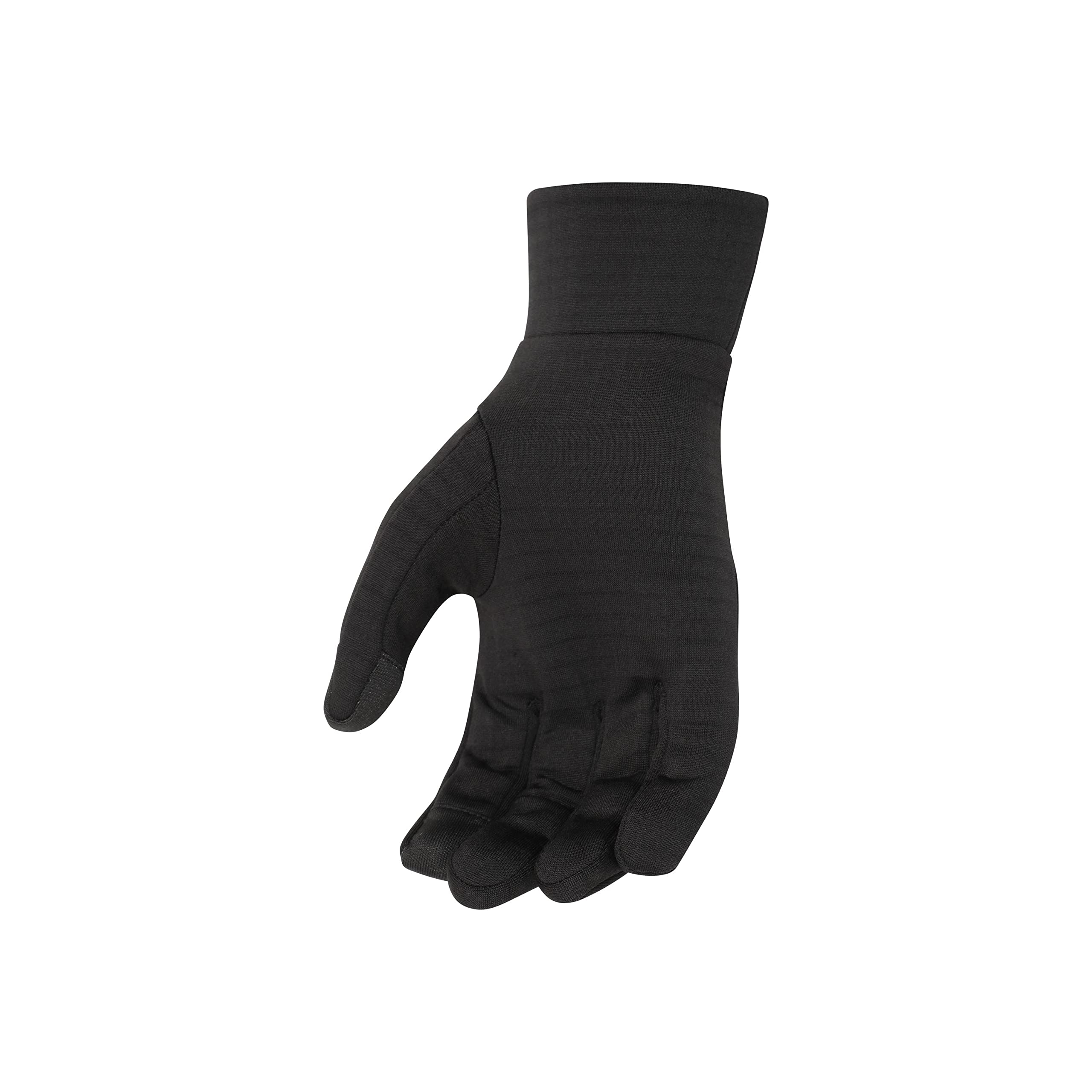 New Balance Unisex Cold Weather Midweight Onyx Grid Fleece Gloves, Black, Large/X-Large