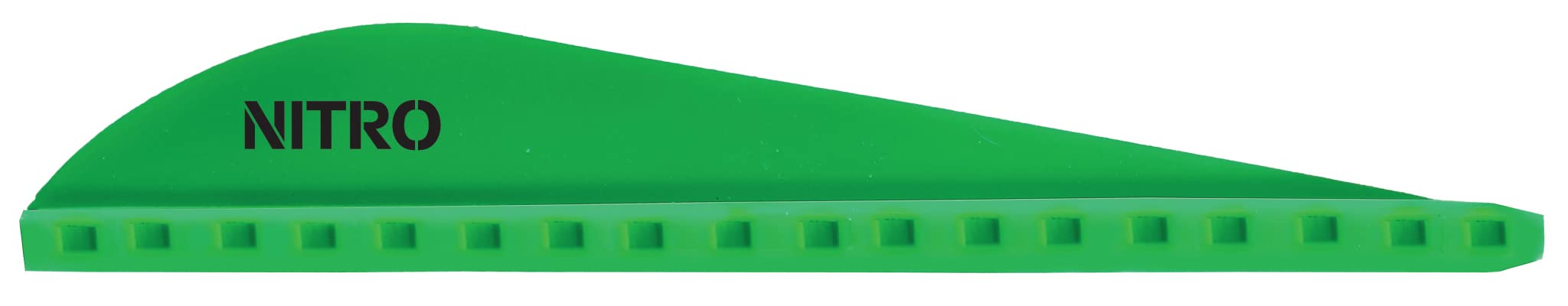 Pine Ridge Archery Nitro Vane 2.2 Low Profile Arrow Fletchings, Neon Green, Pack of 36