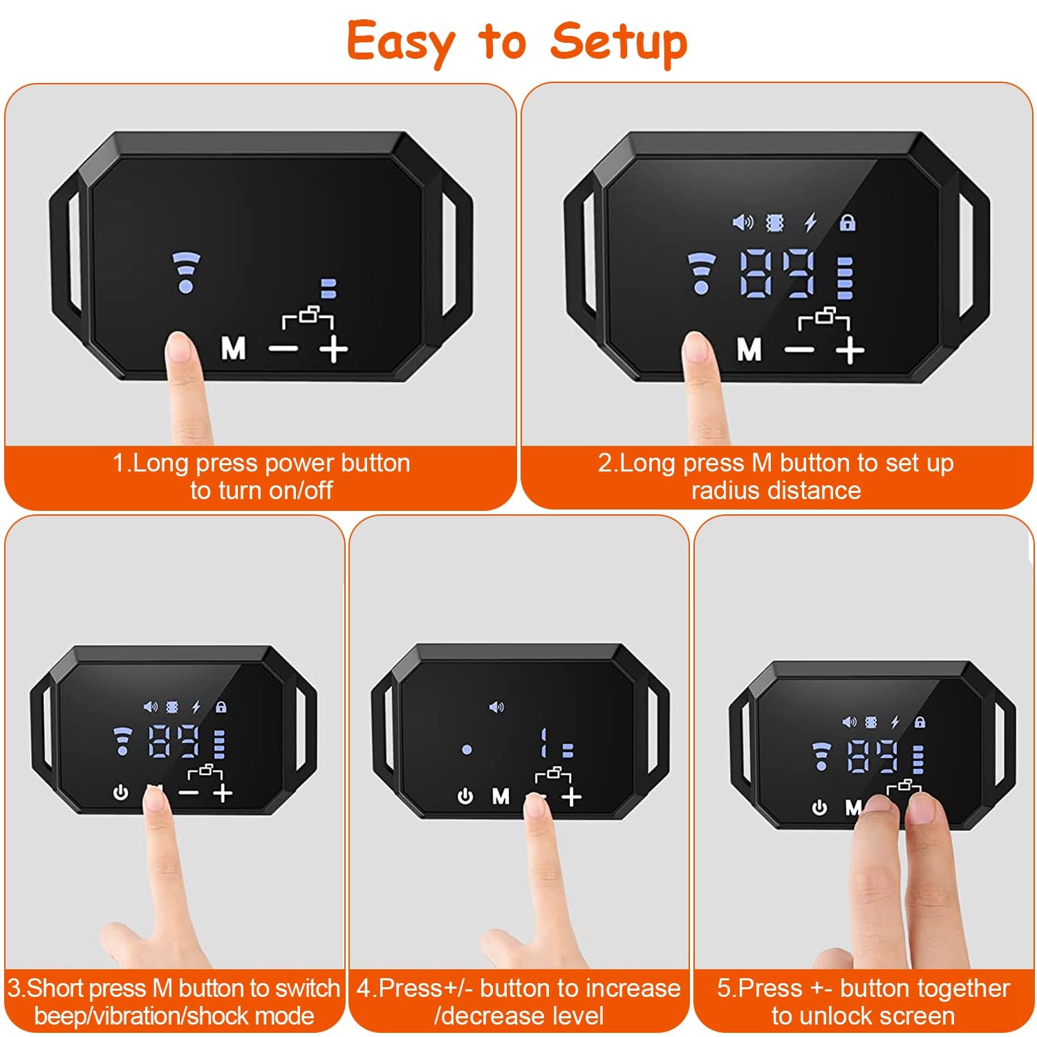 KOCASO GPS Wireless Dog Fence, 6560FT Electric Fence System W/Remote & 3 Warning Modes, Rechargeable Pet Containment System, Waterproof Dog Traning Collar for Outdoor, Harmless & Suitable for All Dogs