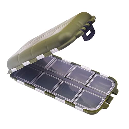 RORUN Portable Tool Box Compartments Mini Fishing Tackle Box Fish Lures Hooks Baits Plastic Storage Holder Square Case Fishing Accessories