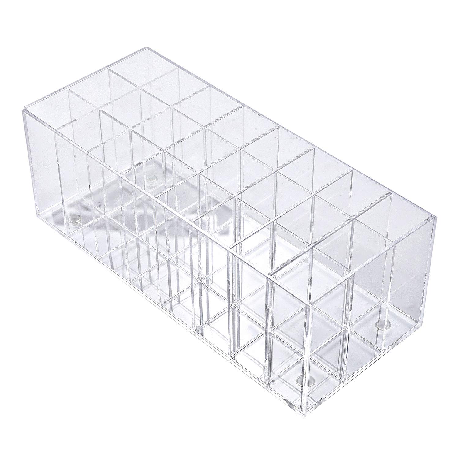 LUREME Lip Gloss Holder Organizer, Lipgloss Display Case Box, 24 Spaces Clear Acrylic Makeup Organizer (cb000003)
