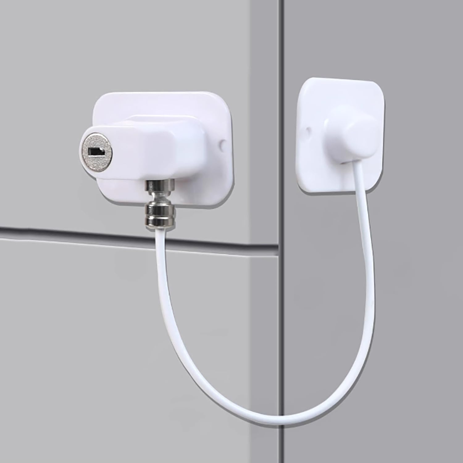 kanabella Fridge Lock, Refrigerator Lock with Keys Childproof Lock for Refrigerator Door Fridge and Cabinet.