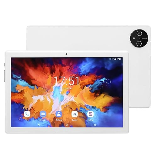 Luqeeg 10.1 Inch Tablet 2 in 1 Smart Tablet 12MP Front Camera 12GB RAM 256GB ROM MT6755 Octa CPU for Learning and Entertainment (US Plug)