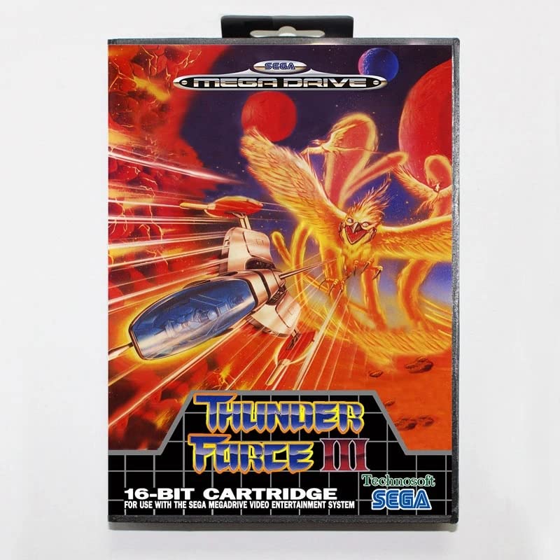 Sega MD Games Card - Thunder Force 3 For Sega MegaDrive Video Game Console 16 Bit MD Card With Retail Box ( US EU SHELL )
