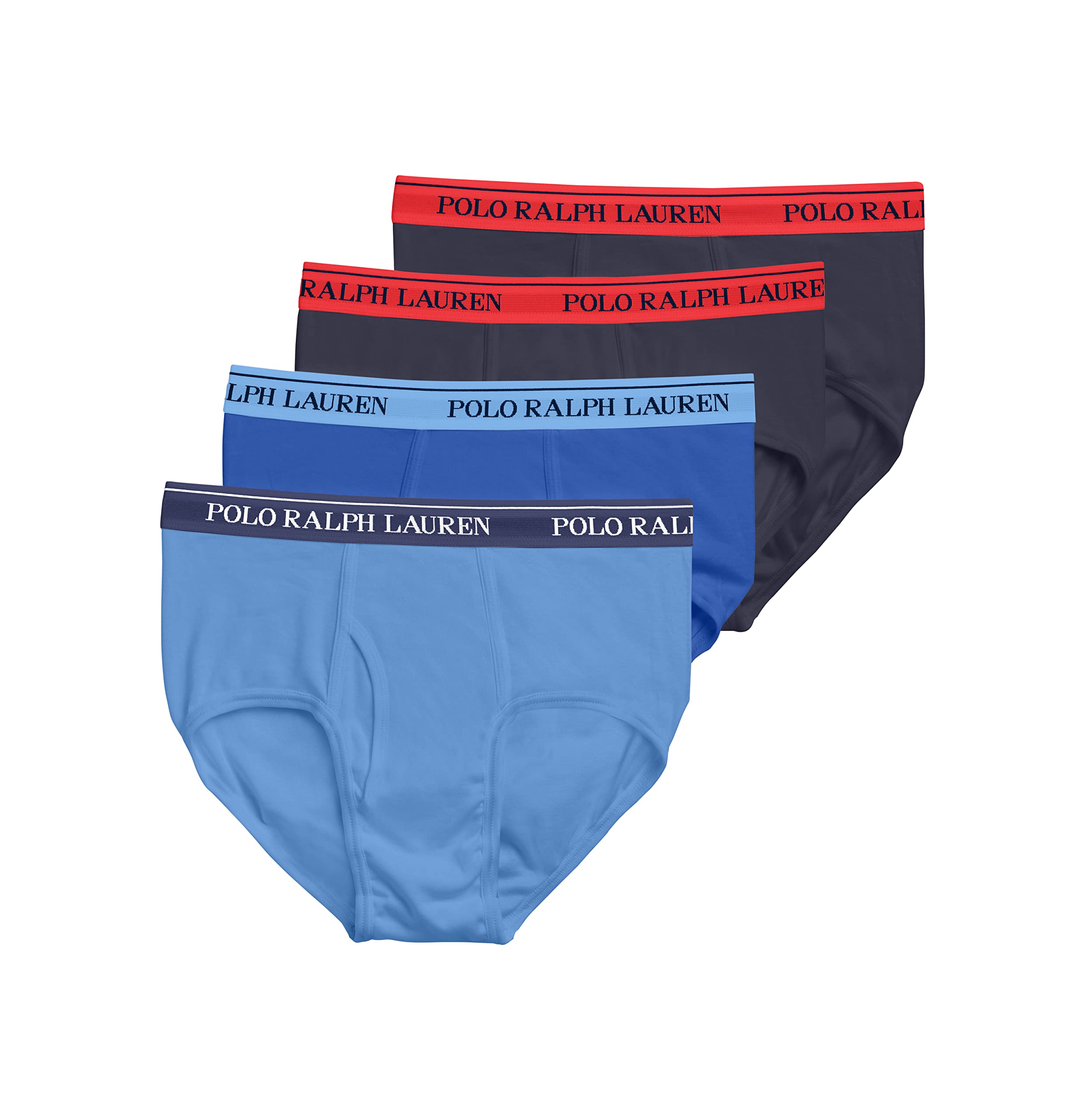Polo Ralph Lauren 4-Pack Stretch Classic Fit Briefs Polo Black/White/Blue Saturn/Black XL