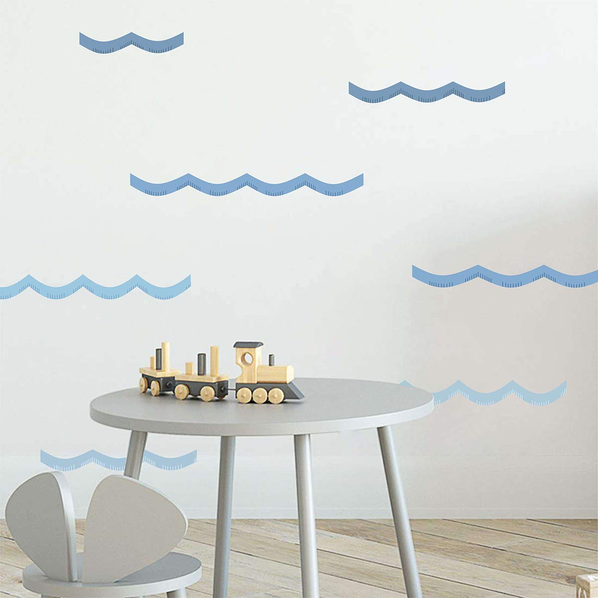 Ocean Waves Wall Decals Kids Room Wall Decor Sea Waves Wall Decals Peel and Stick Removable Wall Stickers