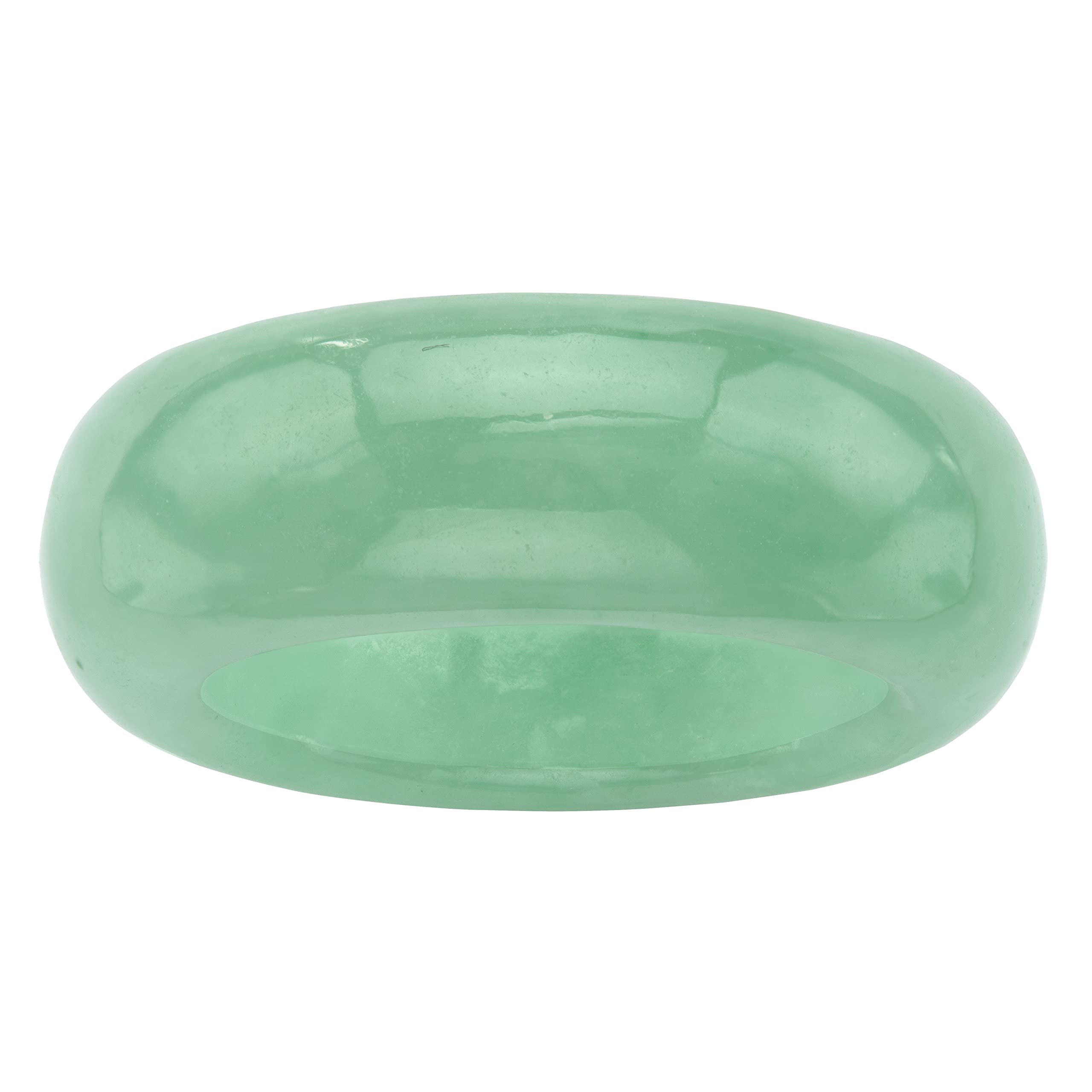 PalmBeach Genuine Green Jade Band Ring Sizes 6-10 Size 8