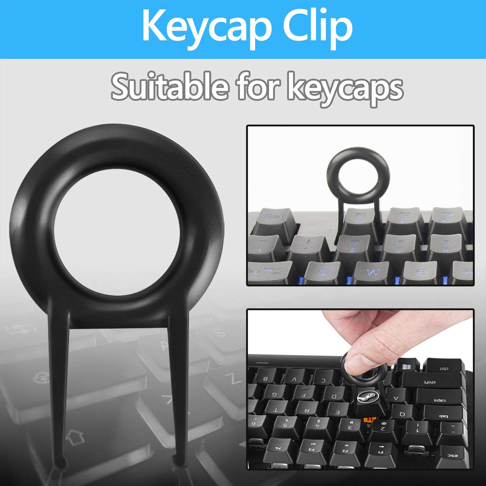 Linkidea Zinc-Aluminum Alloy Metal Keycap with Key Puller, Stereo Embossed Personality Key Caps for Cherry MX Switches Mechanical Gaming Keyboard, Artisan Keycaps Game Kit [Windows] (STEAM)