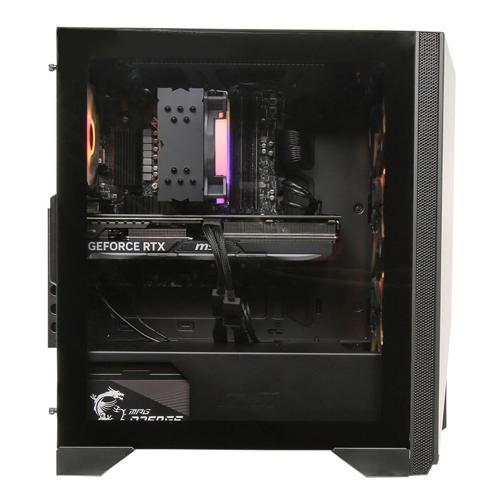 MSI Aegis RS Gaming Desktop: 13th Gen Intel Core i7-13700F Processor; NVIDIA GeForce RTX 4070 Ti 12GB GDDR6, 32GB DDR4 RAM, 2TB NVMe SSD + 2TB HDD, WiFi 6, Gaming Keyboard and Mouse, Windows 11