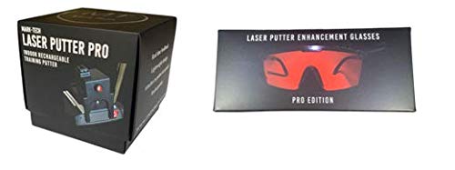 Mark-Tech Rechargeable RED Laser Putter PRO Edition with PRO Enhancement Glasses Golf Training Aid