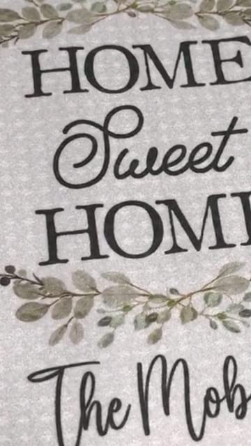 Personalized Name Home Sweet Home Waffle Towel