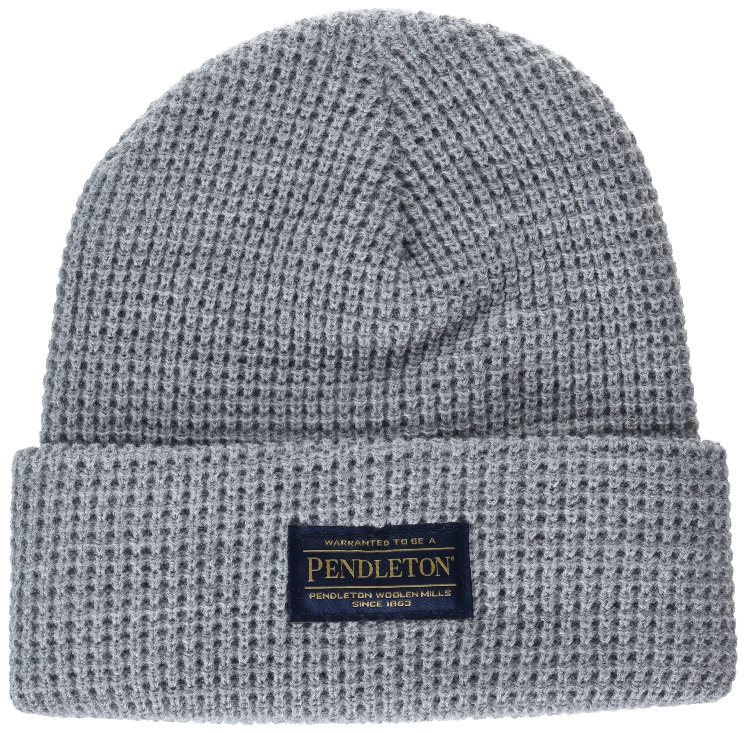 Pendleton Women's Waffle Beanie, Light Grey Heather, One Size