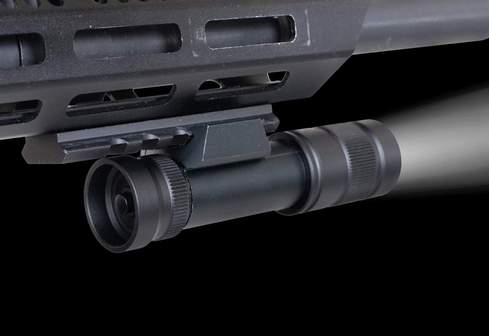 Monstrum F200 200 Lumens Flashlight with Remote Pressure Switch and Picatinny Rail Mount | for Rifles and Shotguns