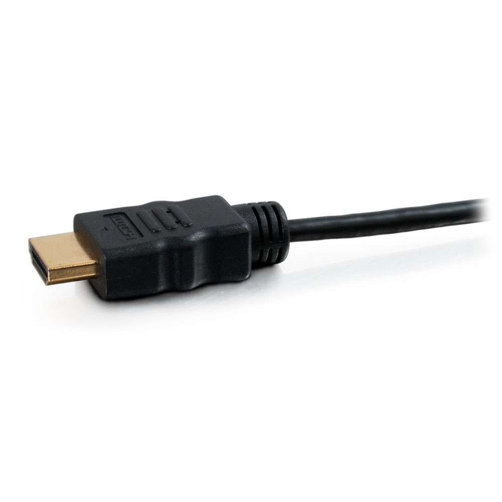 Legrand - C2G Micro HDMI to HDMI Ethernet Cable, 4k High Speed HDMI Cable, Black 60 hz HDMI Cable, HDMI Cable 1.5 ft, 1 Count, C2G 50613